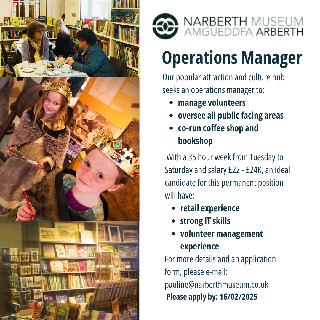 Operations Manager Role – Narberth Museum
